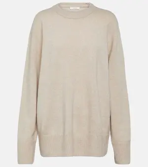 THE ROW Sibem Wool And Cashmere Crewneck Sweater Neutrals