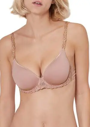 Simone Perele Andora 3d Convertible Plunge Bra Pink Grey