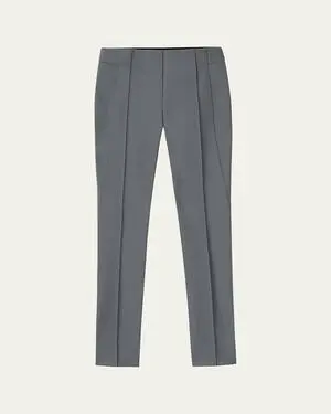 Lafayette 148 New York Gramercy Acclaimed-stretch Pants - Shale