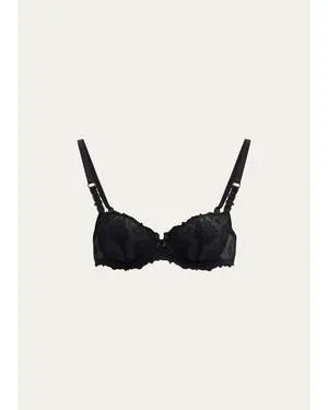 Chantelle Champs Elysees Lace Demi Bra - Black