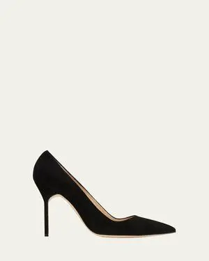 Manolo Blahnik Bb 105mm Suede Pumps