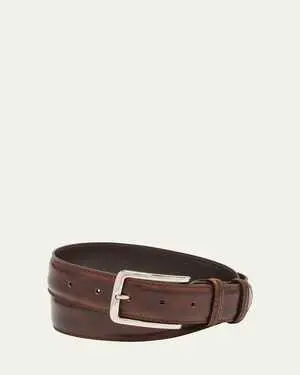 Bontoni 35mm Burnished Leather Belt