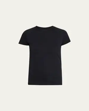 Vince Crewneck Pima Cotton Tee - Coastal