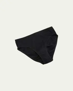 Hanro Cotton Seamless High-leg Briefs Black