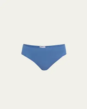 Hanro Cotton Seamless High-leg Briefs True Navy