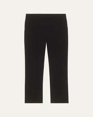 Theory Treeca Cropped Pull-on Pants - Black