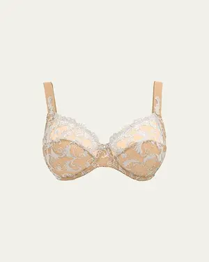 Lise Charmel Guipure Charming 3-part Full-cup Bra - Amber Nacre