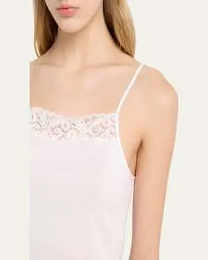 Hanro Moments Lace-trimmed Camisole - White