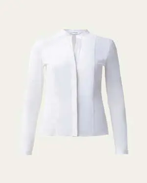 Akris Long-sleeve Blouse - Cream