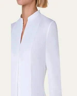 Akris Long-sleeve Blouse - Cream
