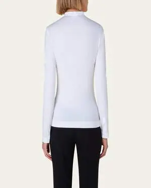 Akris Long-sleeve Blouse - Cream
