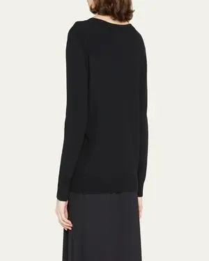 Vince Weekend V-neck Cashmere Pullover Sweater - Black