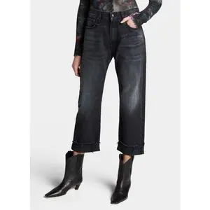 R13 Wide-leg Cropped Boyfriend Jeans