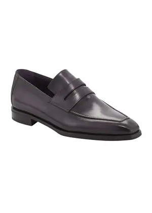 Berluti Andy Leather Loafer, Black Black