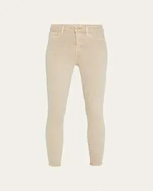 L'AGENCE Margot High-rise Skinny Ankle Jeans - Biscuit