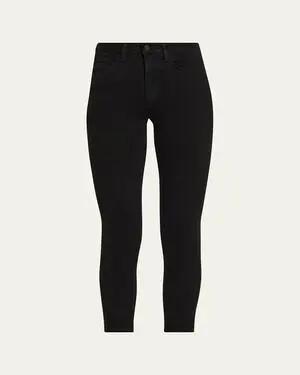 L'Agence Margot High-rise Skinny Ankle Jeans - Noir