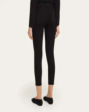 L'Agence Margot High-rise Skinny Ankle Jeans - Noir
