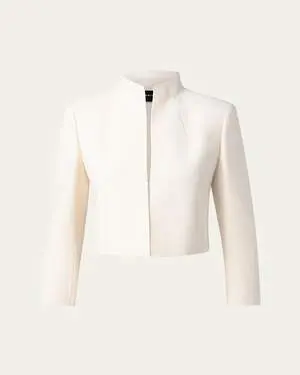 Akris Akris Pandora Short Wool Jacket - Off White