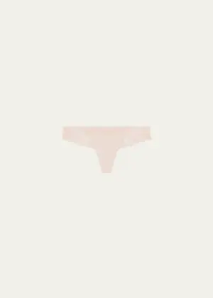 Simone Perele Wish Lace Mesh Tanga Sakura Pink