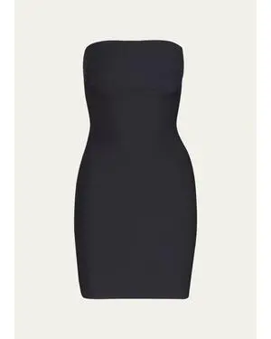 Commando Two-faced Tech Strapless Control Shapewear Slip - Black