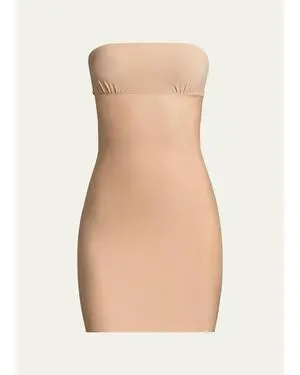 Commando Two-faced Tech Strapless Control Shapewear Slip - Nu2-beige