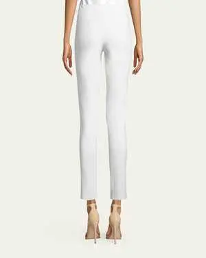 Lela Rose Catherine Slim-leg Ankle Pants