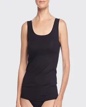 Hanro Soft Touch Knit Tank Top - Black
