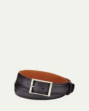 Berluti Calf Leather Belt - Nero
