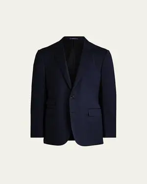 Ralph Lauren Purple Label Gregory Hand-tailored Wool Serge Suit - Blue