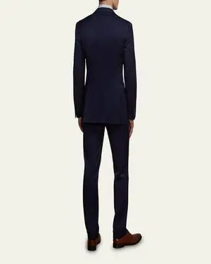 Ralph Lauren Purple Label Gregory Hand-tailored Wool Serge Suit - Blue