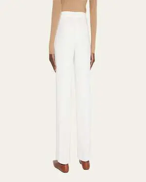 Lafayette 148 New York Barrow Crepe Pants - Cloud