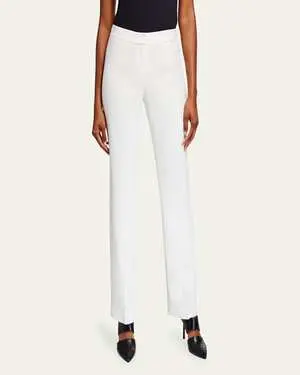Lafayette 148 New York Barrow Crepe Pants - Cloud