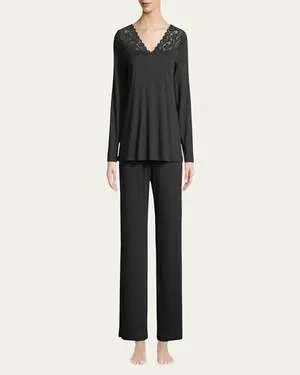 Hanro Mots Long Sleeve Pajama Set