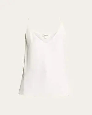 L'Agence Gabriella Silk Tank - Ivory