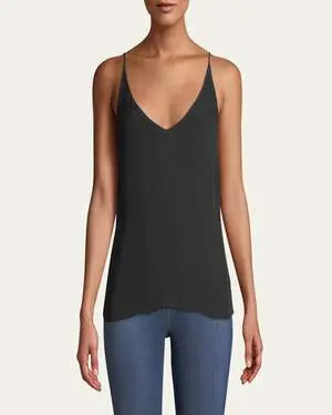 L'Agence Gabriella Silk Tank - Ivory