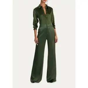 Alice + Olivia Dylan High-rise Wide-leg Pants