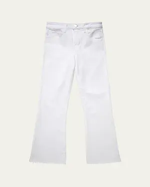 L'Agence Kendra High-rise Flare Jeans - Blanc