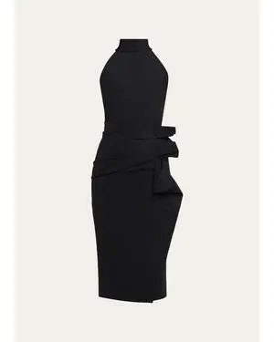 Chiara Boni La Petite Robe Sleeveless Halter Ruched Dress