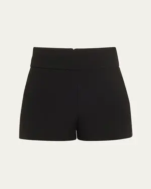 Alice + Olivia Donald High-waist Shorts - Black