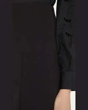 Akris Melissa Silk Marocain Pants - Black