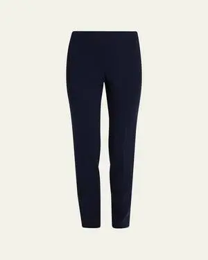Akris Melissa Ankle-cut Slim Pants - Navy