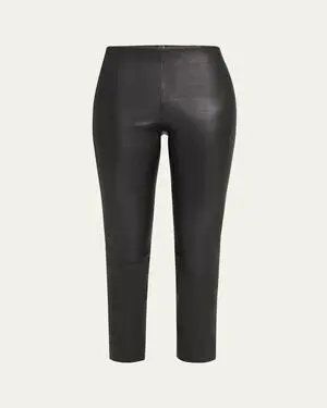 Vince Cropped Leather Leggings
