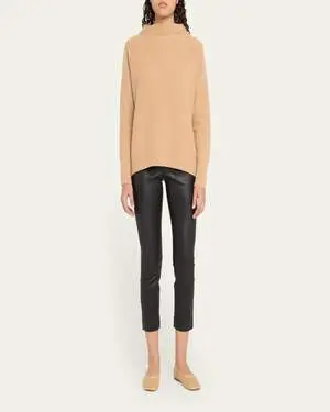 Vince Cropped Leather Leggings