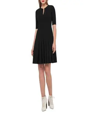 Akris Elbow-sleeve Zip-front Dress
