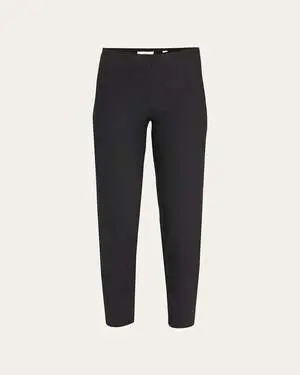 Vince Bobbi Mid-rise Stitch Front Seam Leggings - Black