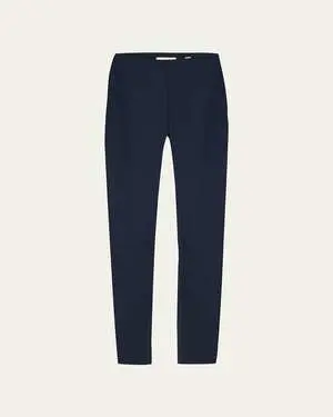 Vince Bobbi Mid-rise Stitch Front Seam Leggings - Coastal Blue