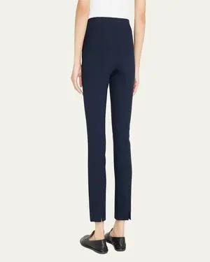 Vince Bobbi Mid-rise Stitch Front Seam Leggings - Coastal Blue