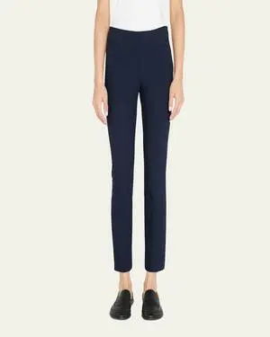 Vince Bobbi Mid-rise Stitch Front Seam Leggings - Coastal Blue