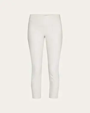 Vince Bobbi Mid-rise Stitch Front Seam Leggings - Gesso