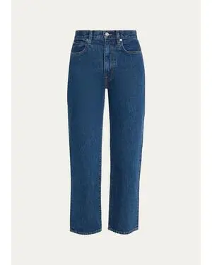 SLVRLAKE London Cropped Straight-leg Jeans